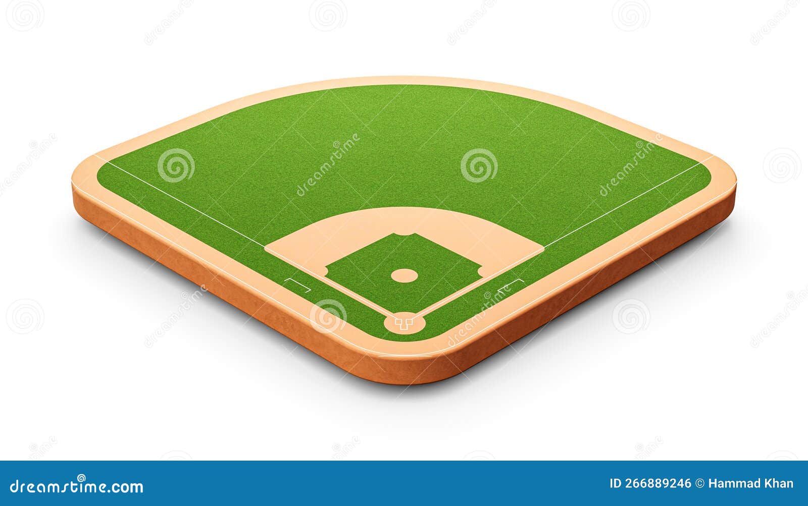 Baseball Field. Illustration of Baseball Field 3d Illustration Stock ...