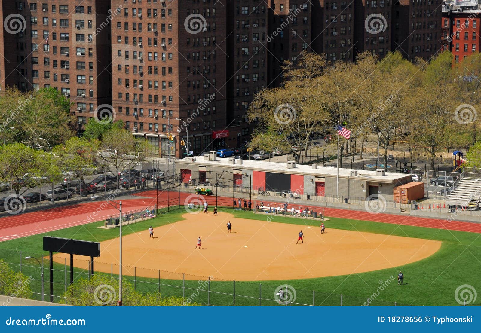 Baseball Field in New York City Editorial Photo - Image of team, grass ...