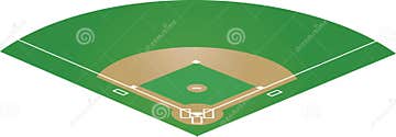Baseball Field, Perspective View Stock Vector - Illustration of ...