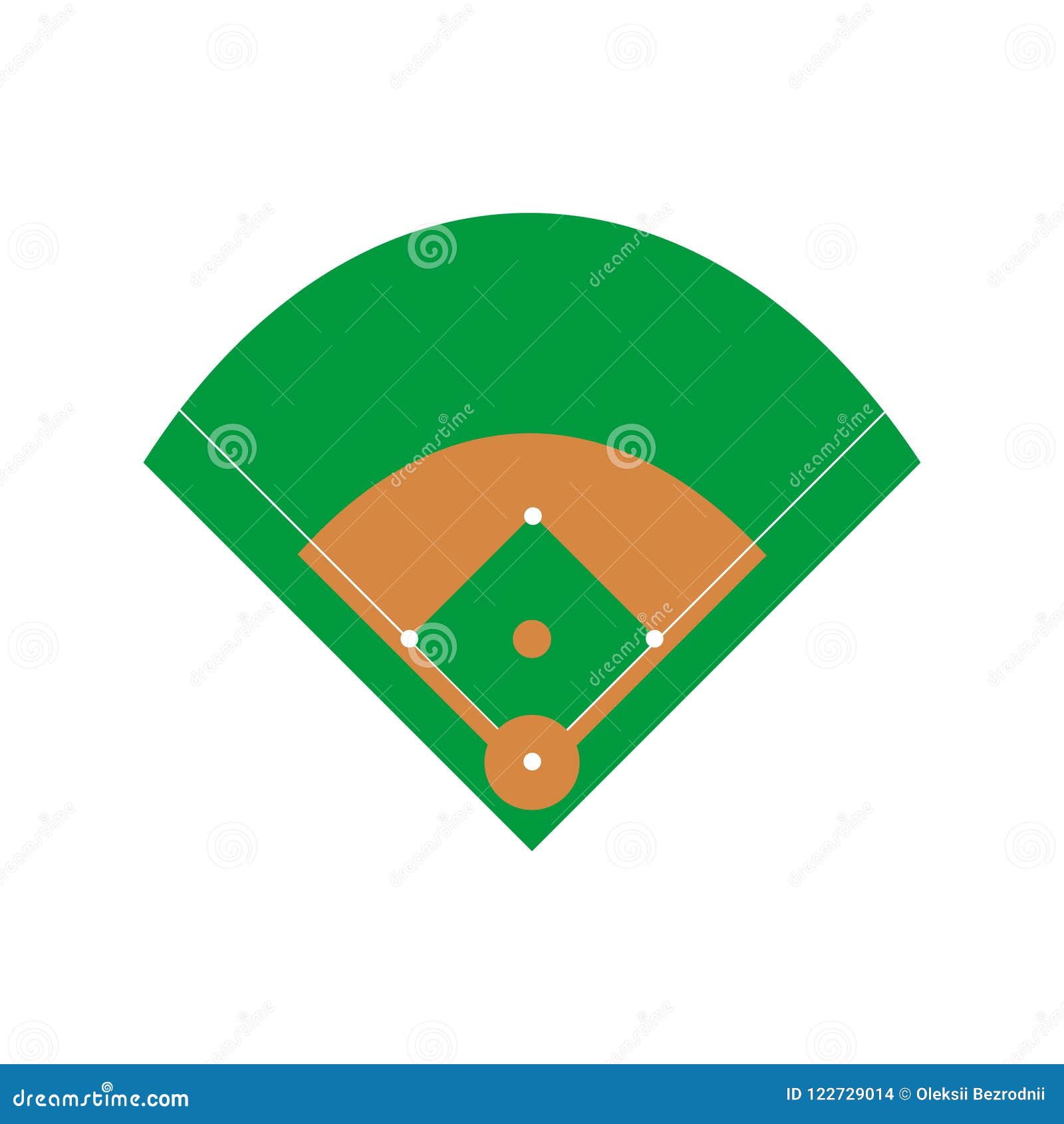 Baseball Field Isometric 3d Icon Cartoon Vector | CartoonDealer.com #77232257