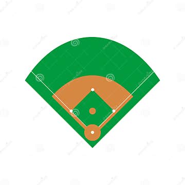 Baseball field vector stock vector. Illustration of fast - 122729014