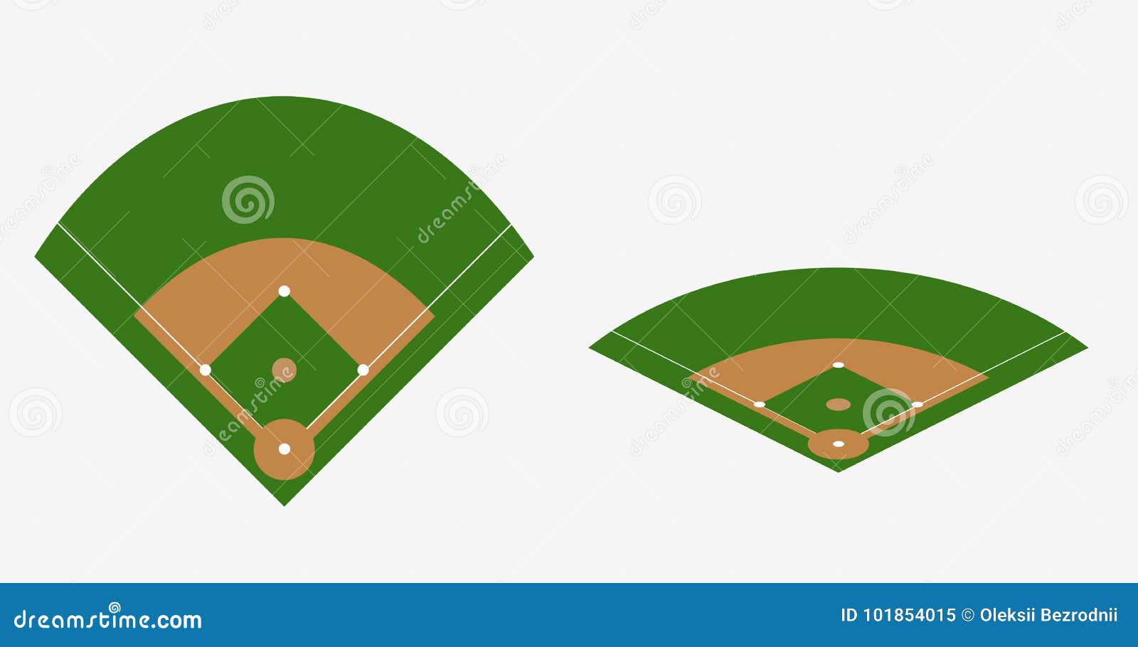 Baseball field vector plan stock vector. Illustration of inning - 101854015