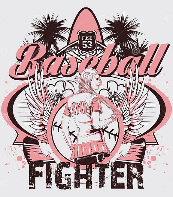 Baseball fighter stock vector. Illustration of seductive - 37778973