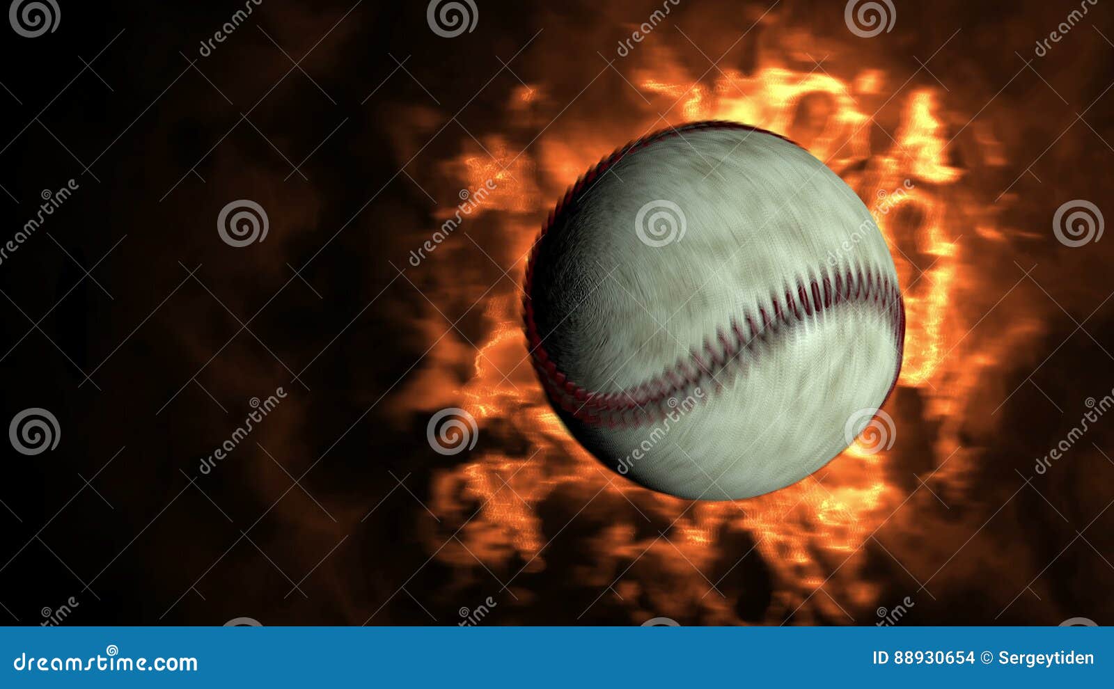 Baseball Fireball Flying To the Camera Stock Footage - Video of game ...