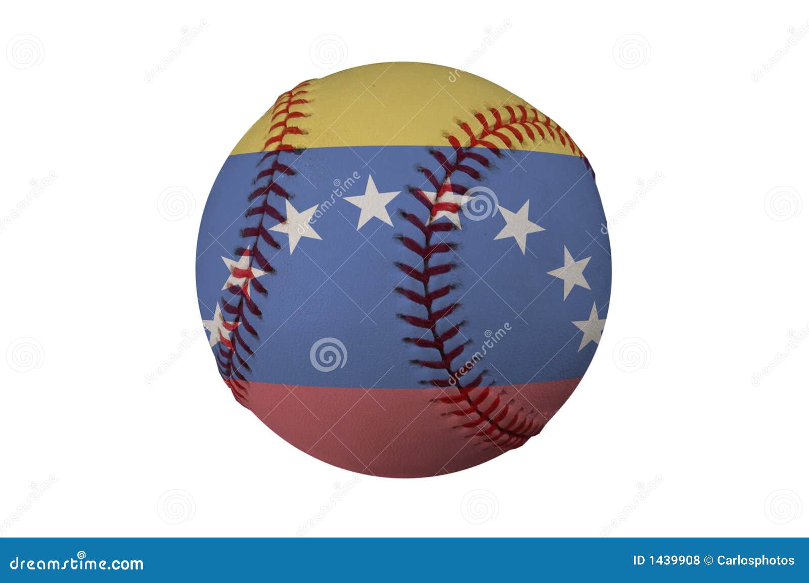 Baseball with the Flag of Venezuela Stock Illustration - Illustration ...