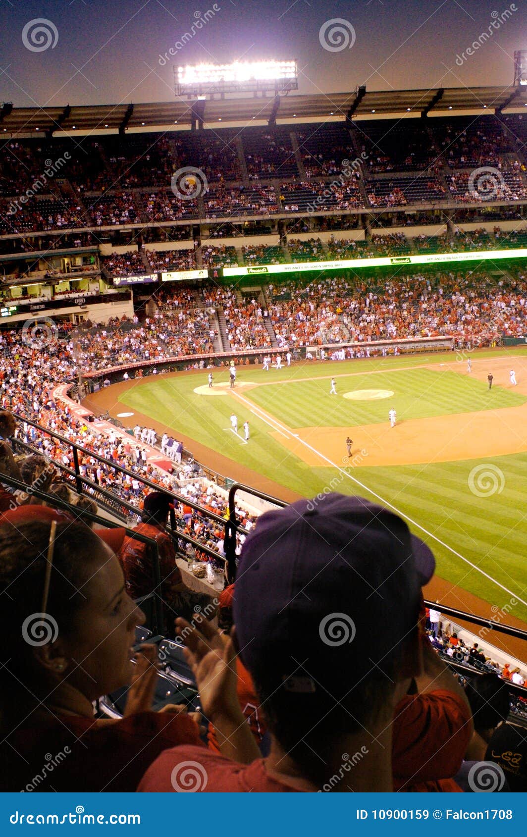 Baseball Game editorial stock image. Image of busy, night - 10900159