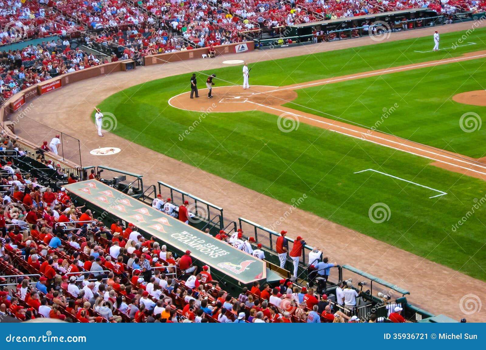 Baseball Game in Cardinal S Stadium Editorial Photo - Image of busch ...