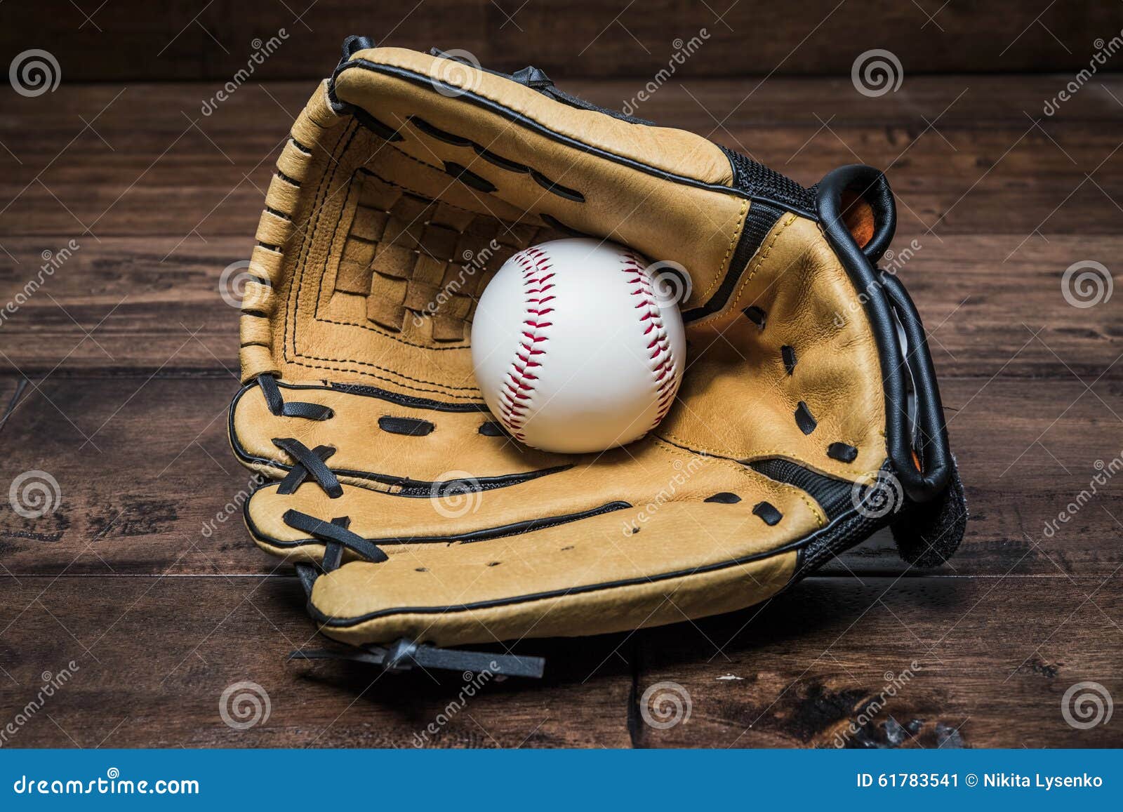 Baseball Glove with the Hand Stock Image - Image of school, equipment ...