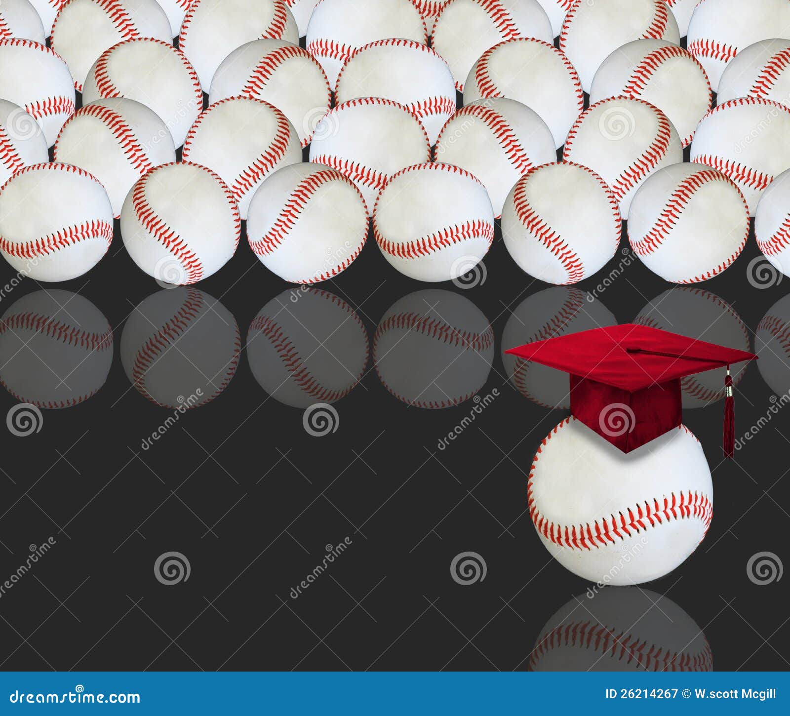 Baseball and graduation stock illustration. Illustration of competition ...