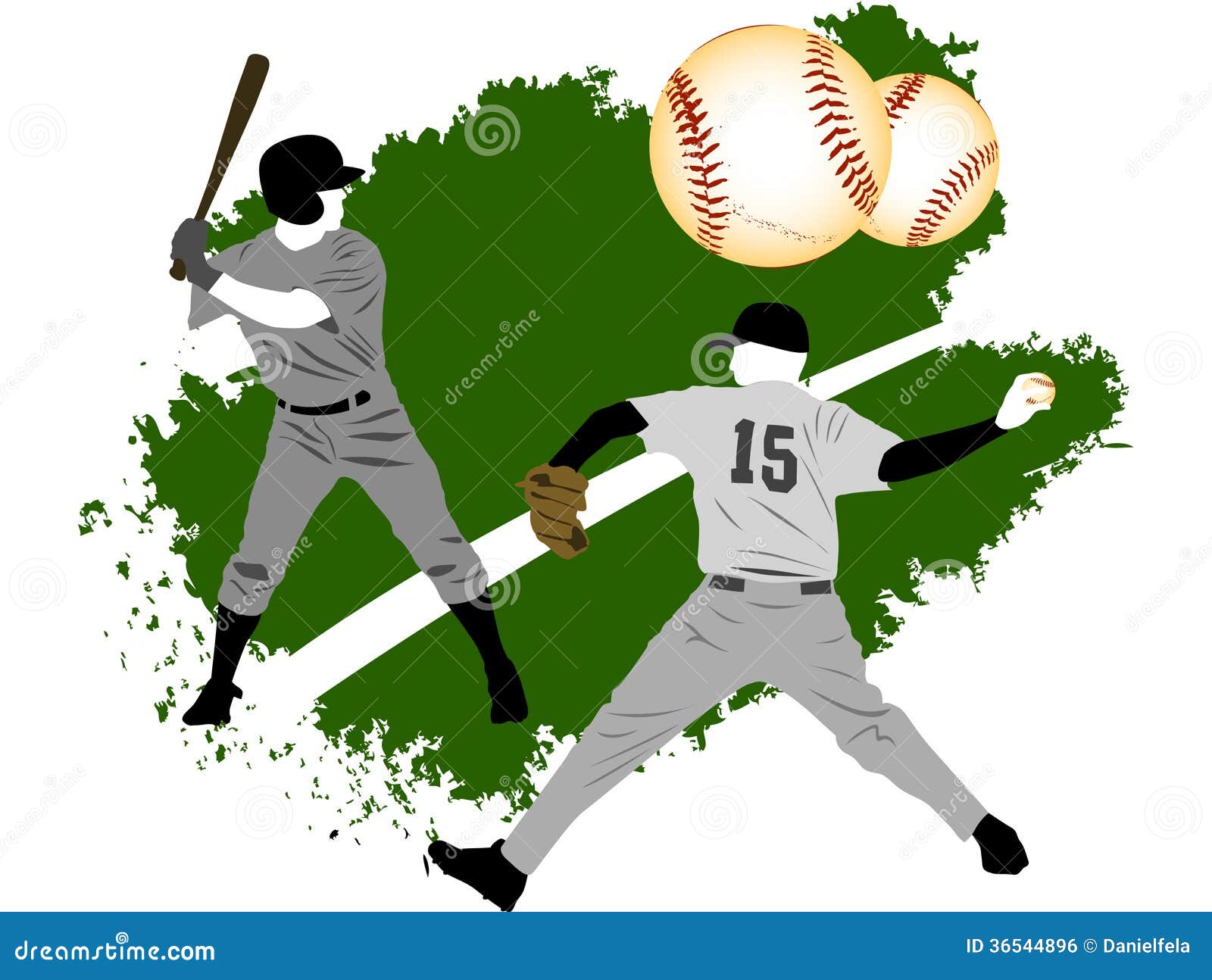 Baseball grunge players stock vector. Illustration of pursuit - 36544896