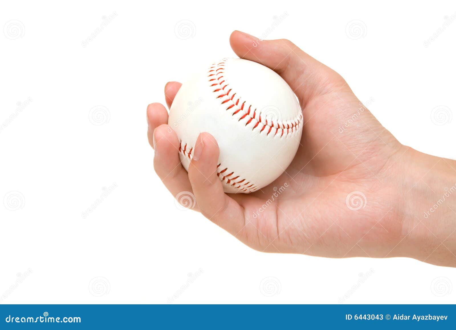 Baseball in hand stock image. Image of curveball, close - 6443043