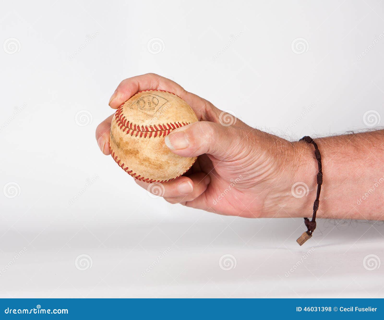 Baseball in hand stock photo. Image of recreation, hand - 46031398