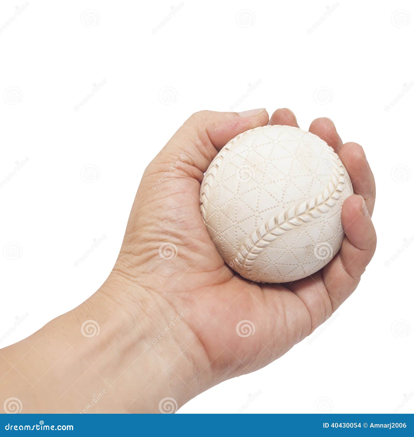 Baseball in hand stock photo. Image of hand, throw, softball - 40430054
