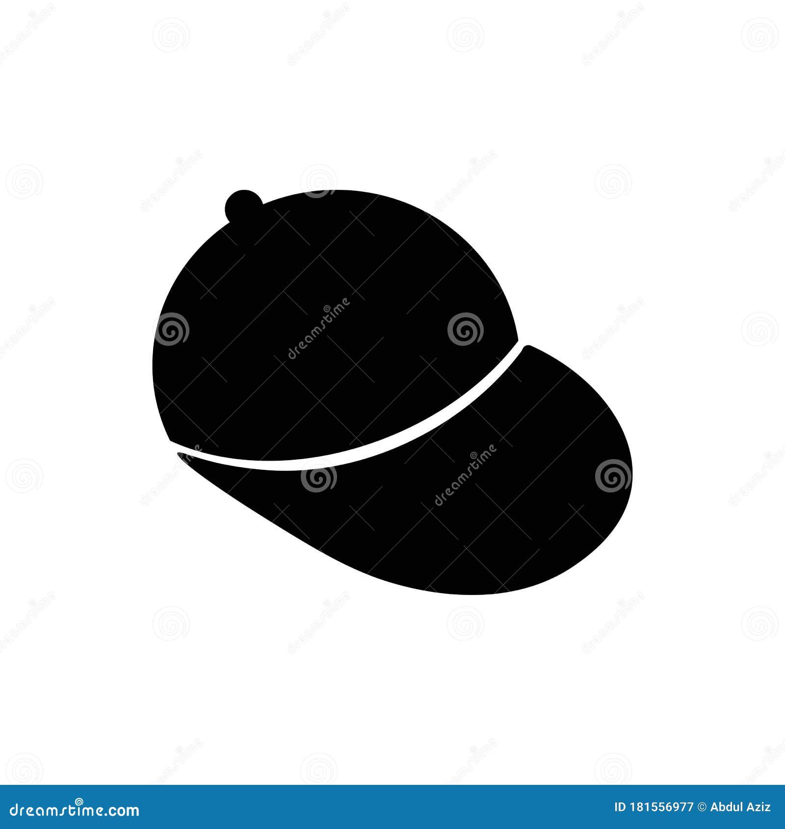 Baseball hat logo vector stock vector. Illustration of college - 181556977