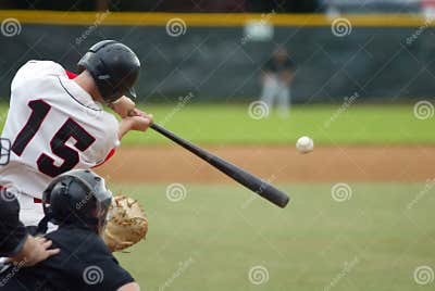 Baseball Hit! stock image. Image of strike, athlete, catcher - 855435