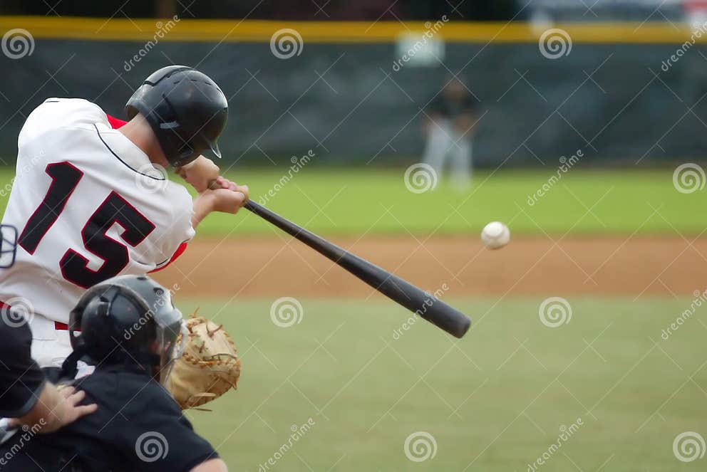 Baseball Hit! stock image. Image of strike, athlete, catcher - 855435