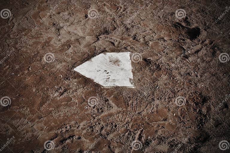 Baseball Home Plate stock image. Image of home, shadow - 14554569