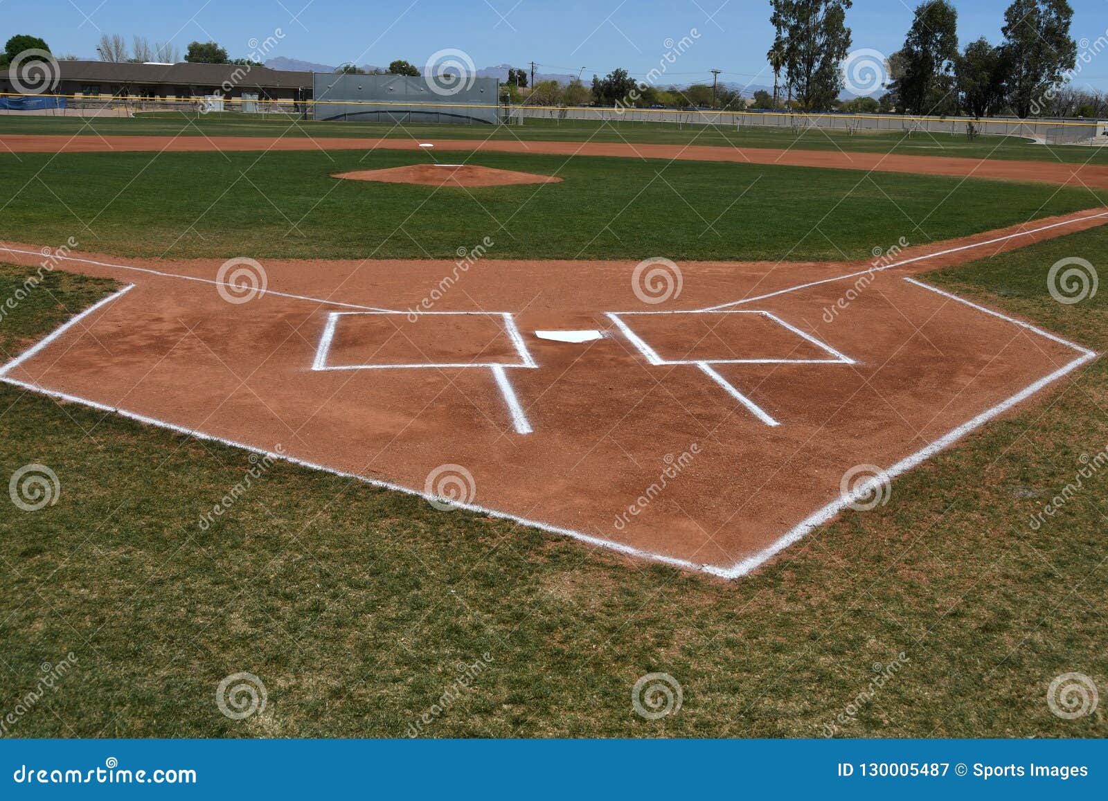 Baseball Home Plate and Batters Box. Editorial Photography - Image of ...