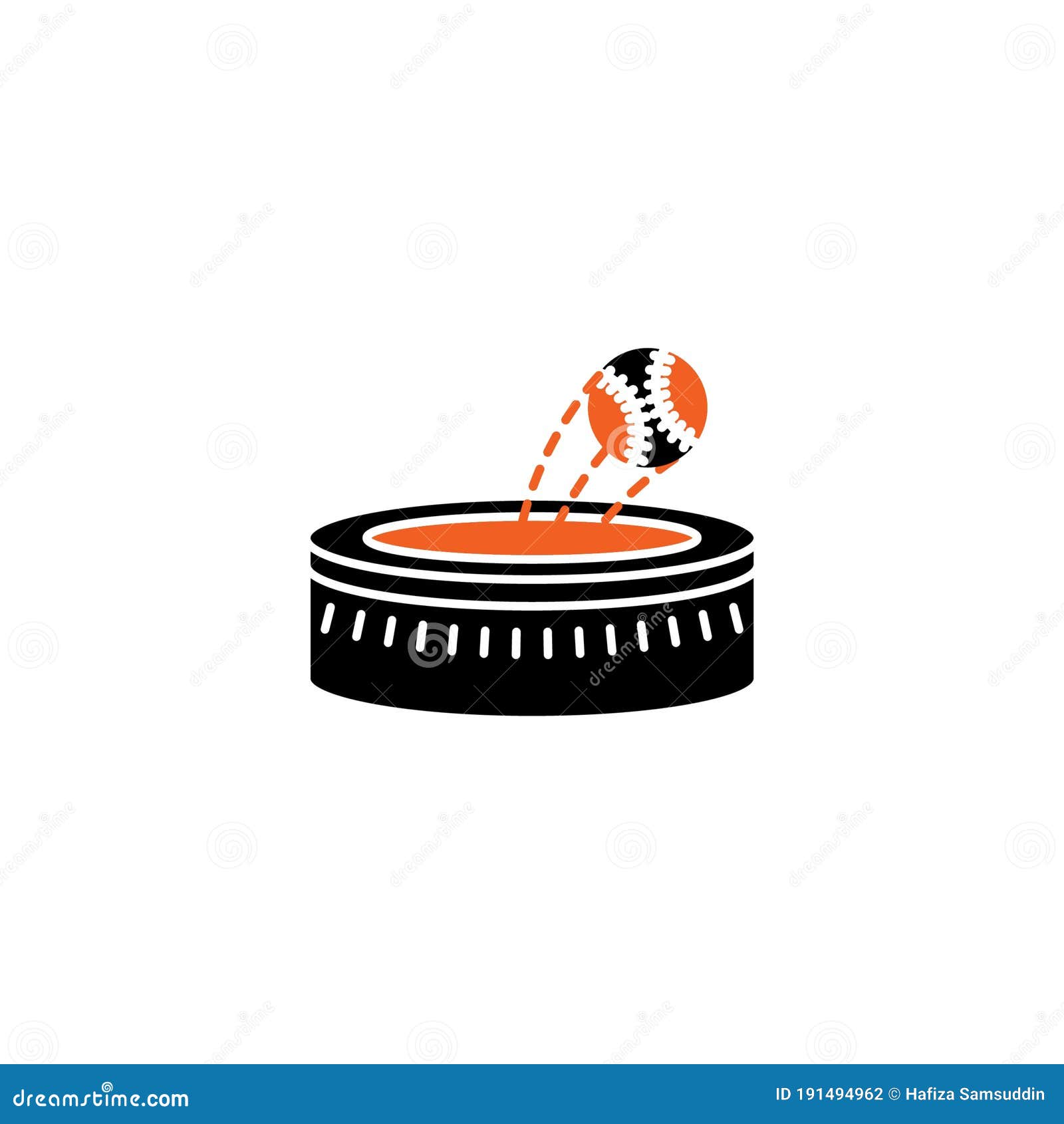 Baseball Home Run Icon. Vector Illustration Decorative Design Stock ...