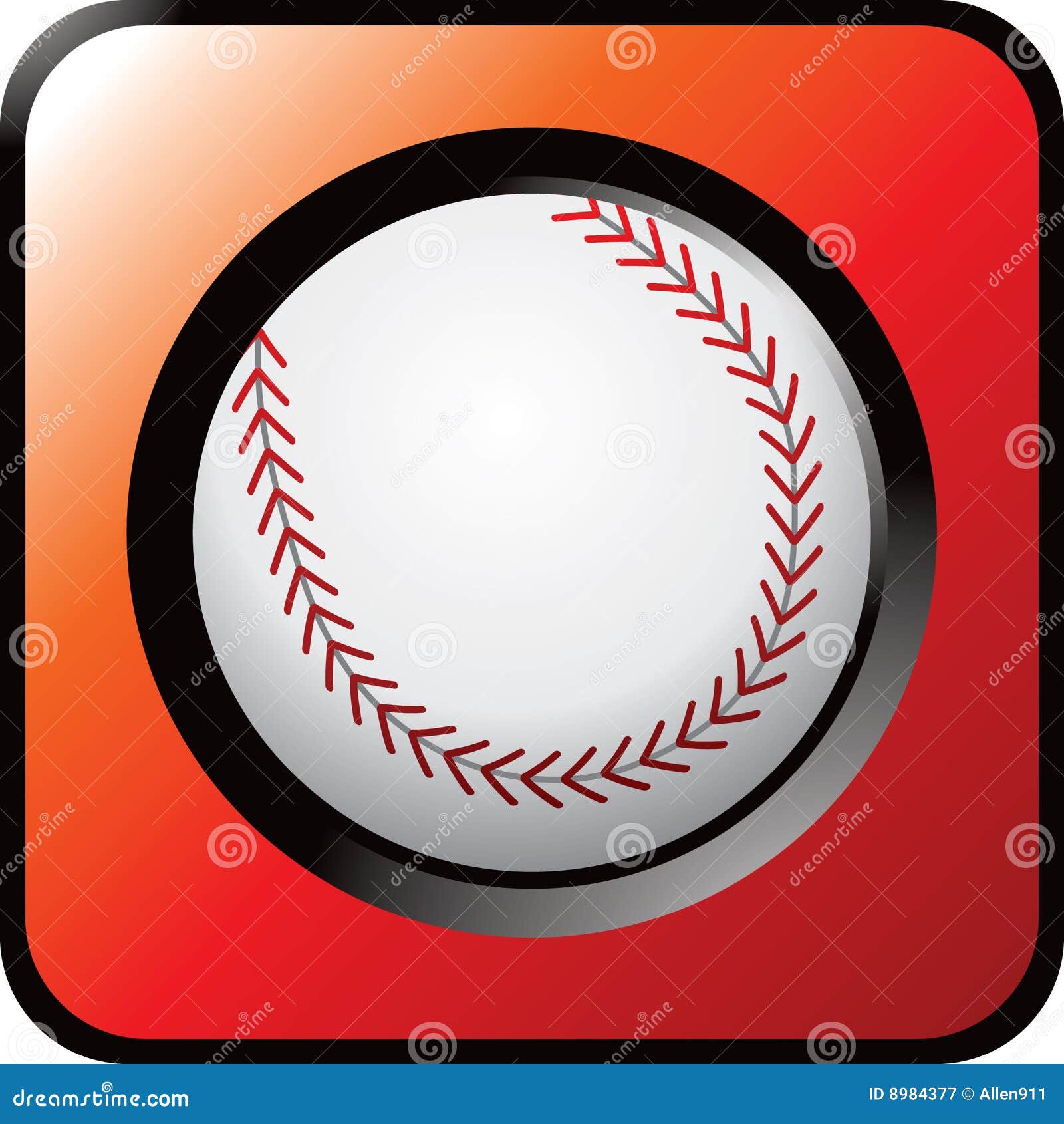 Baseball icon stock vector. Illustration of game, diamond - 8984377