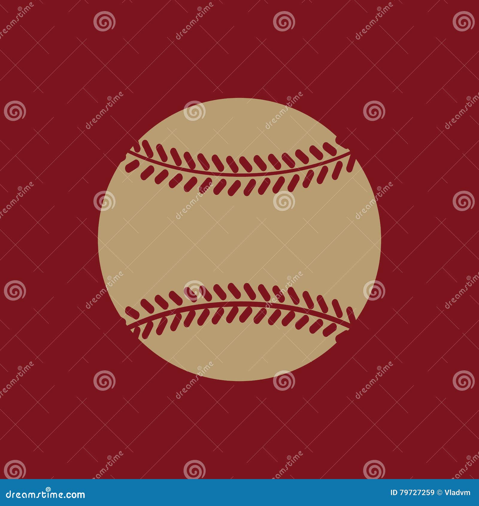 The Baseball Icon. Game Symbol Stock Vector - Illustration of league ...
