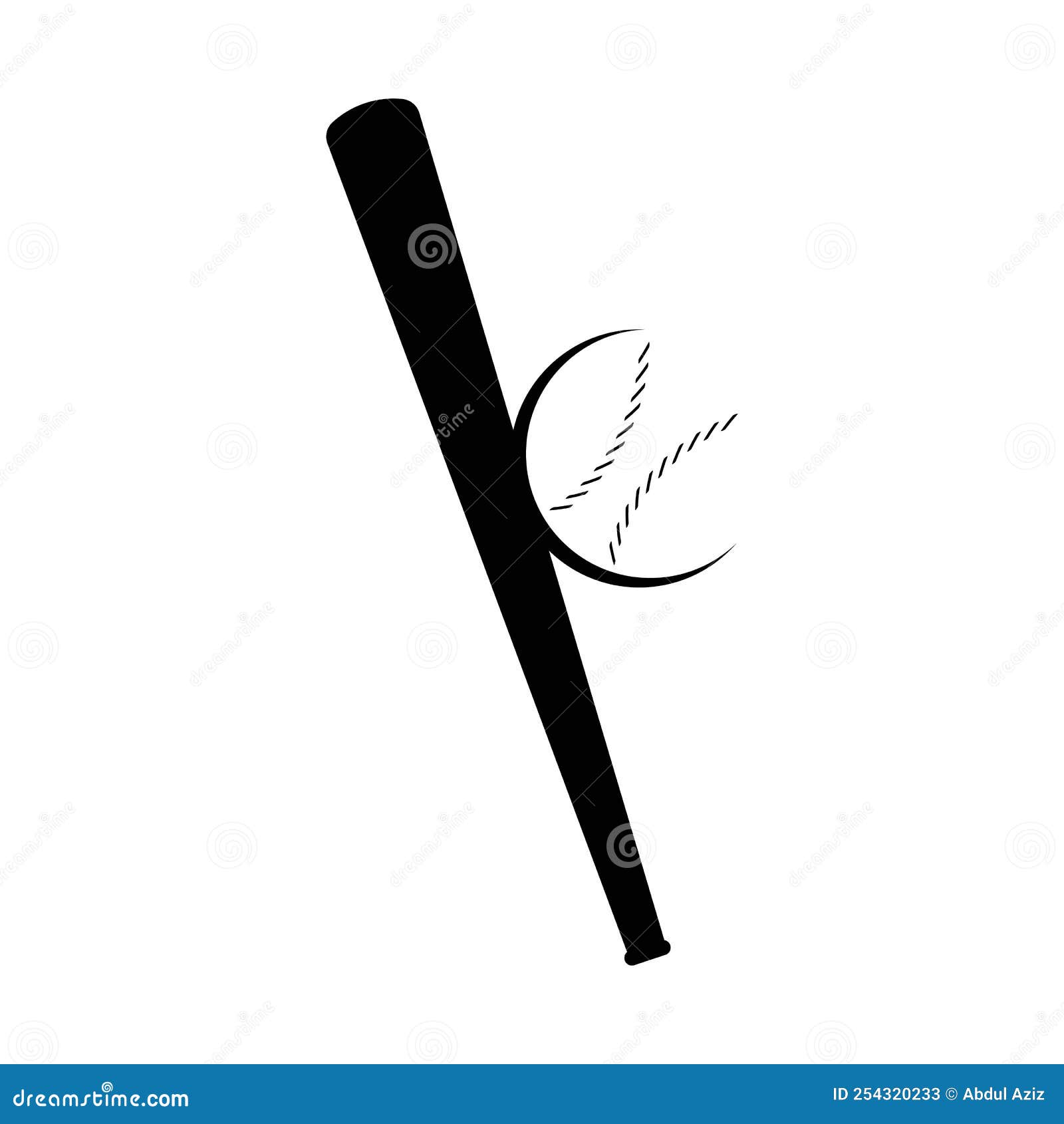 Baseball Icon Logo Vector I Stock Illustration - Illustration of sign ...