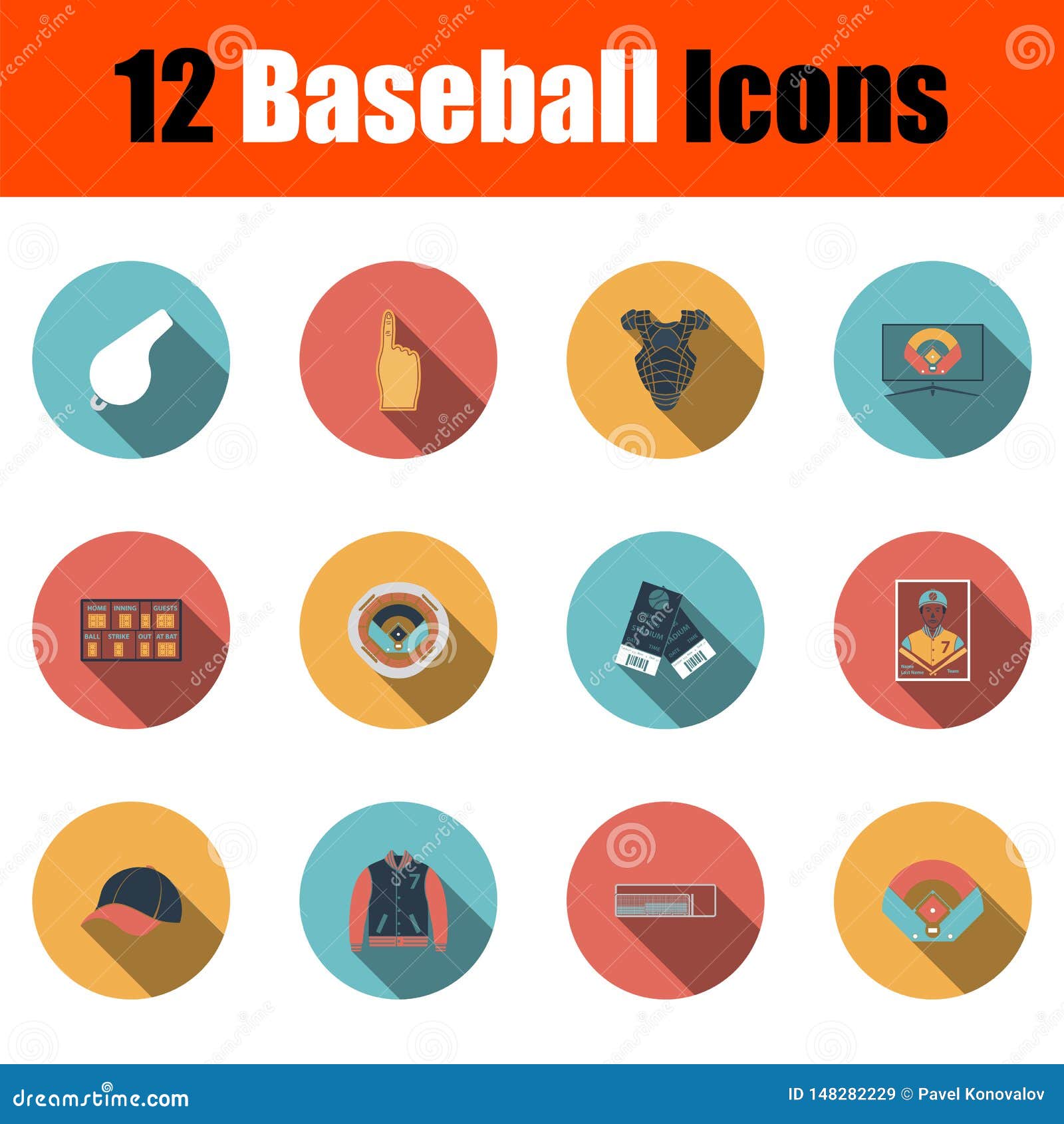 Baseball Icon Set stock vector. Illustration of mask - 148282229