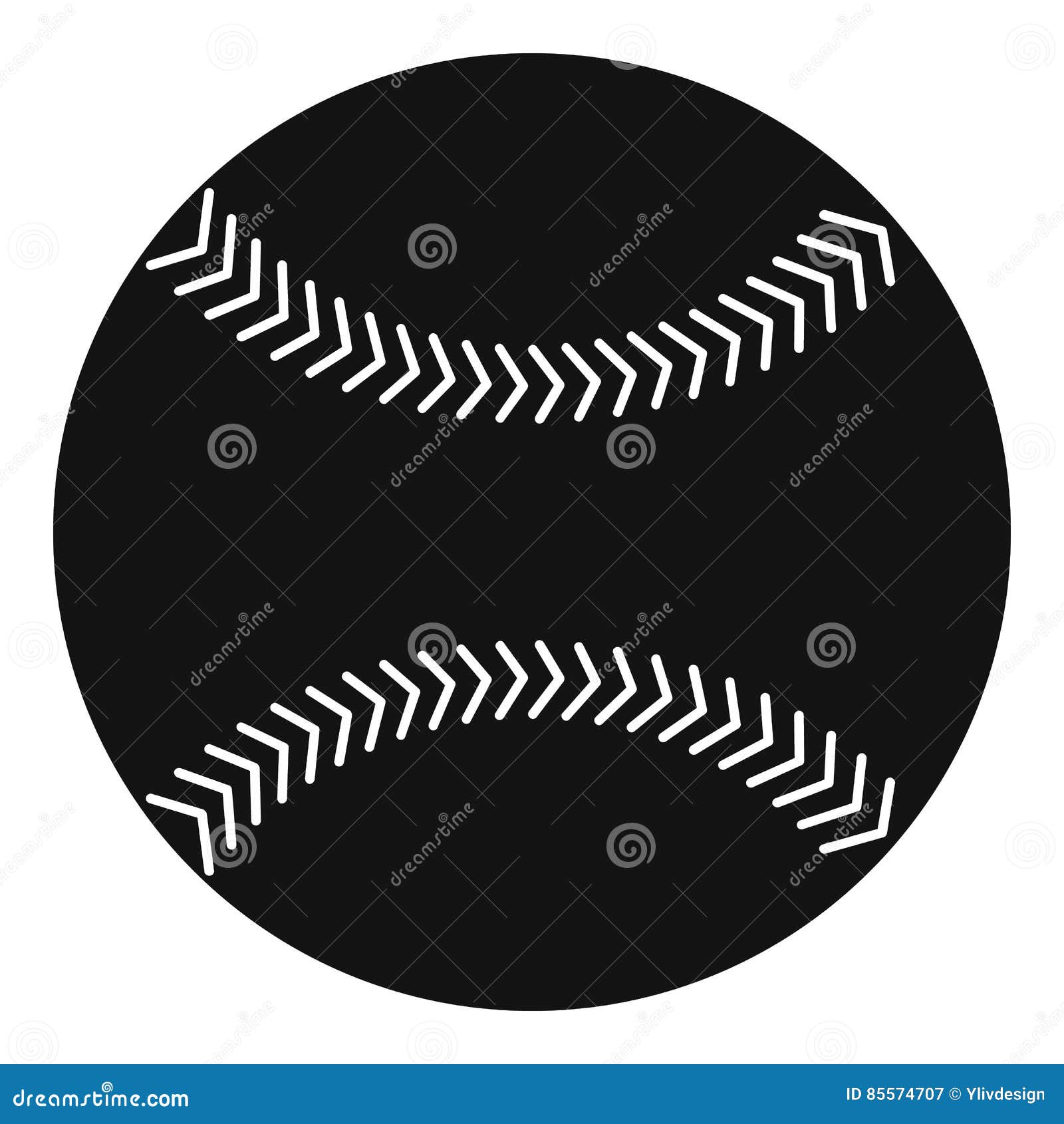 Baseball Icon, Simple Style Stock Vector - Illustration of competition ...