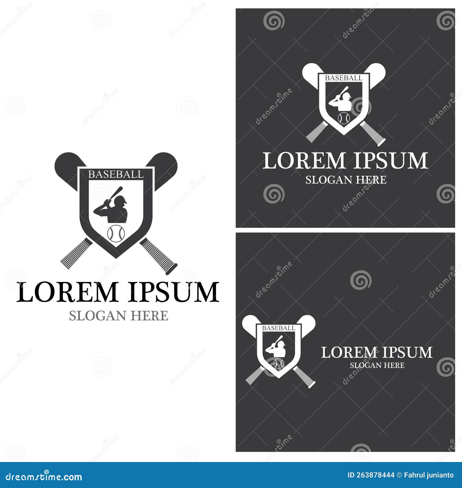 Baseball Icon and Symbol Vector Template Stock Illustration ...