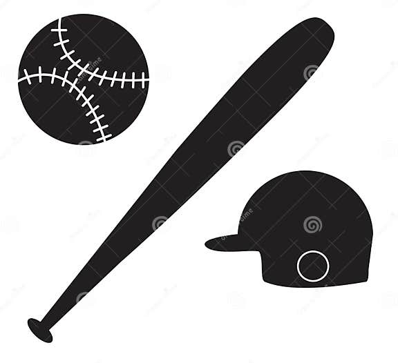 Baseball Icon on White Background. Stock Vector - Illustration of pitch ...