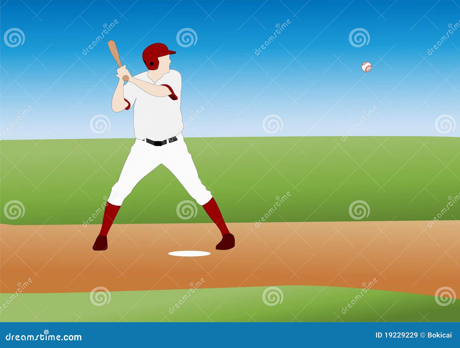 Baseball illustration stock vector. Illustration of team - 19229229