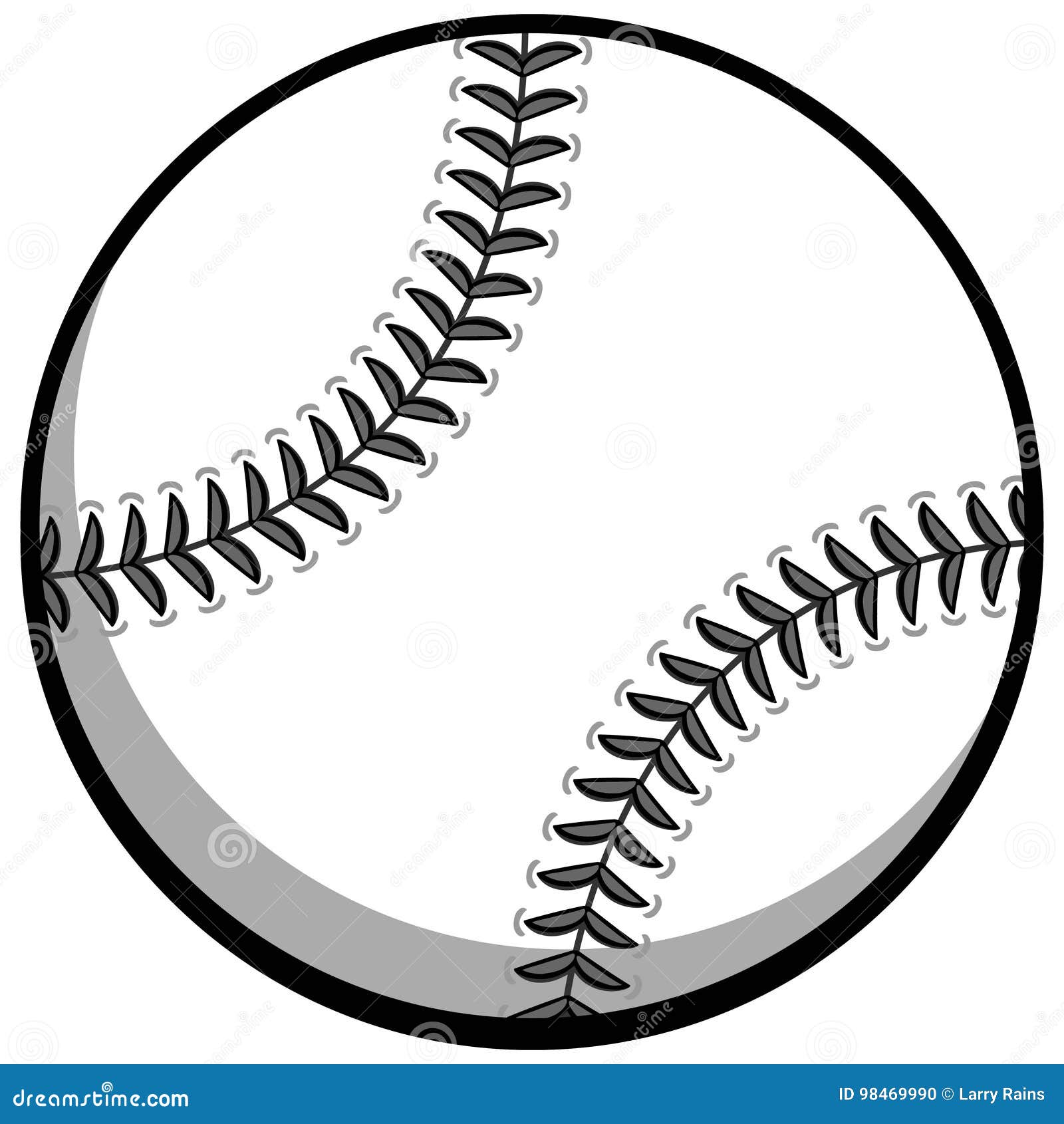 Baseball Illustration stock vector. Illustration of ball - 98469990