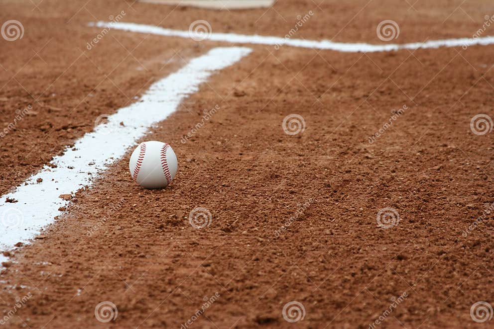 Baseball in the infield stock photo. Image of leisure - 4825672