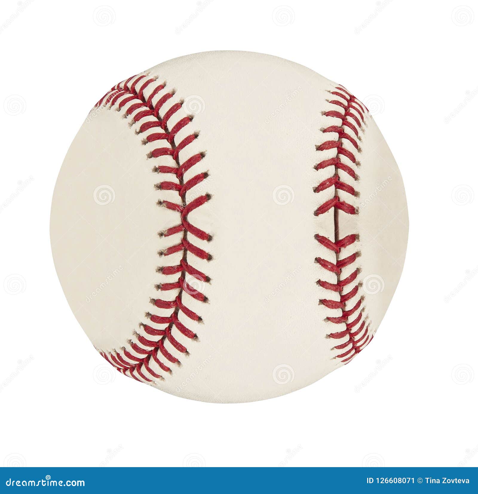 Baseball isolated on white stock image. Image of equipment - 126608071
