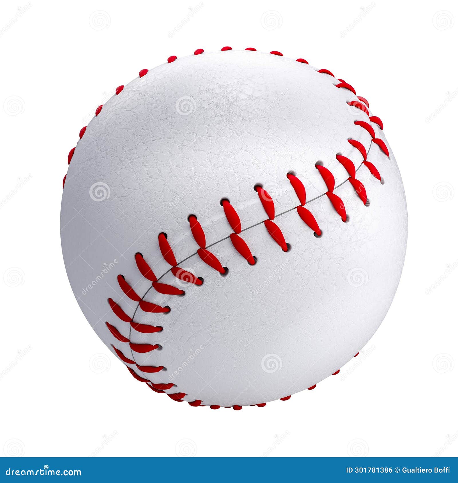 Baseball Isolated on a White Background Stock Illustration ...