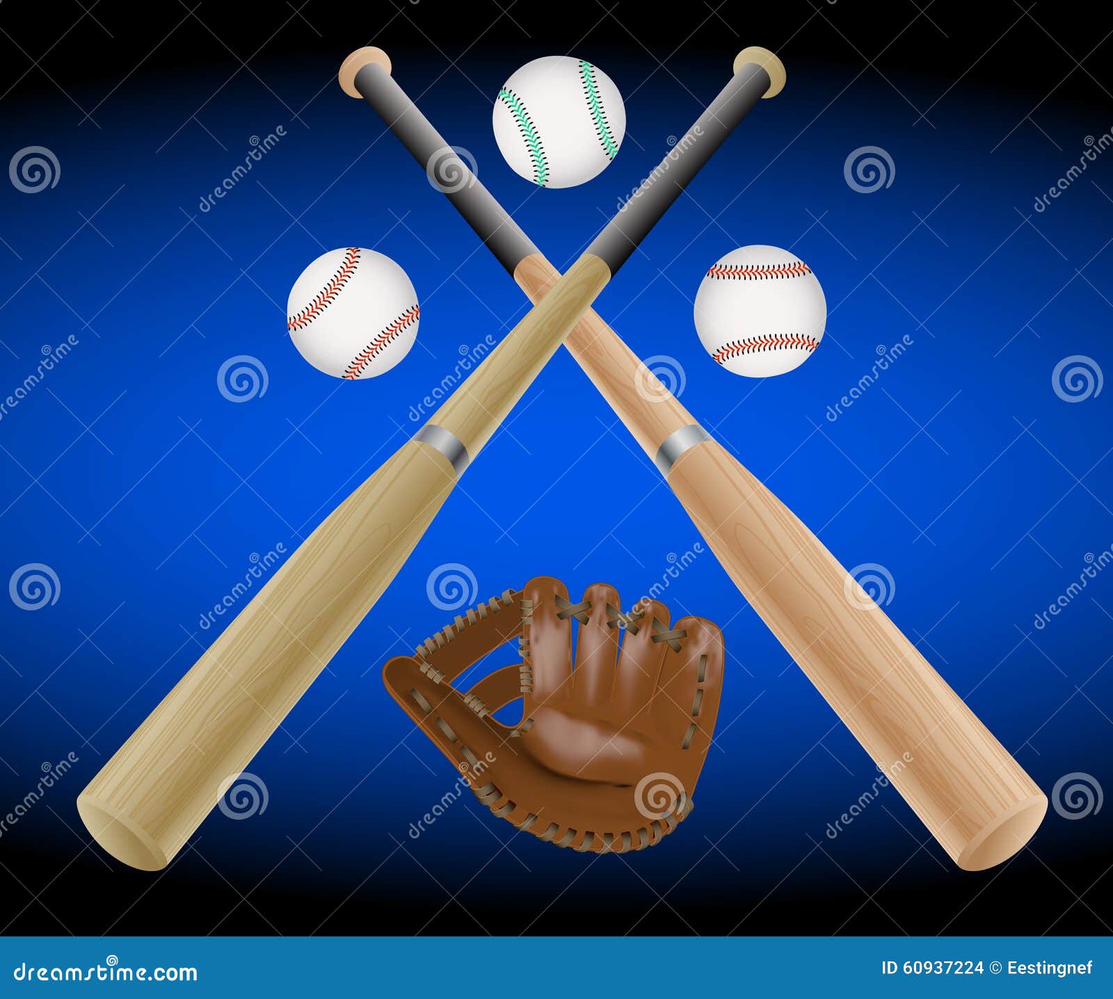Baseball items . stock vector. Illustration of shape - 60937224