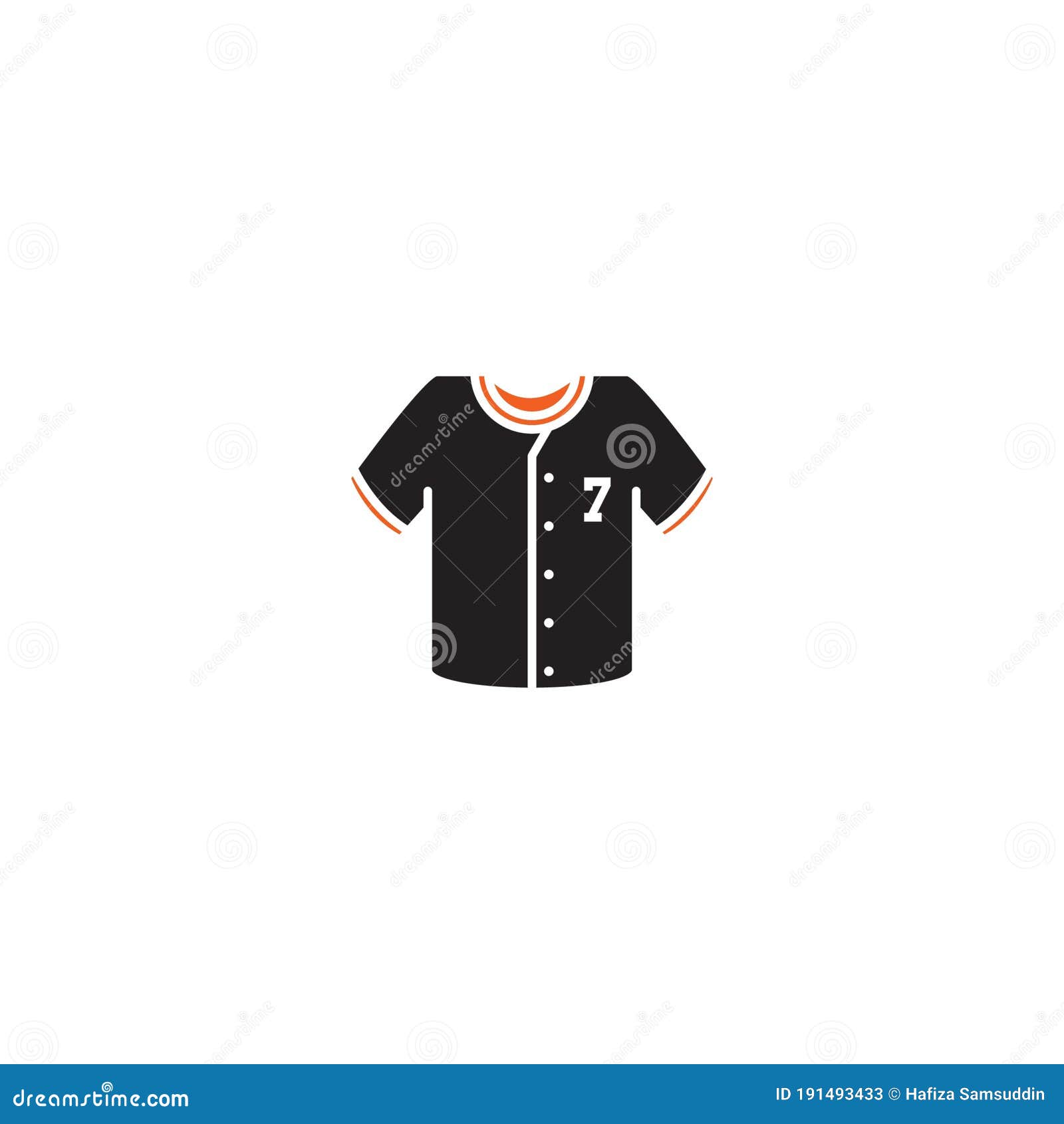 Baseball Jersey Icon. Vector Illustration Decorative Design Stock ...