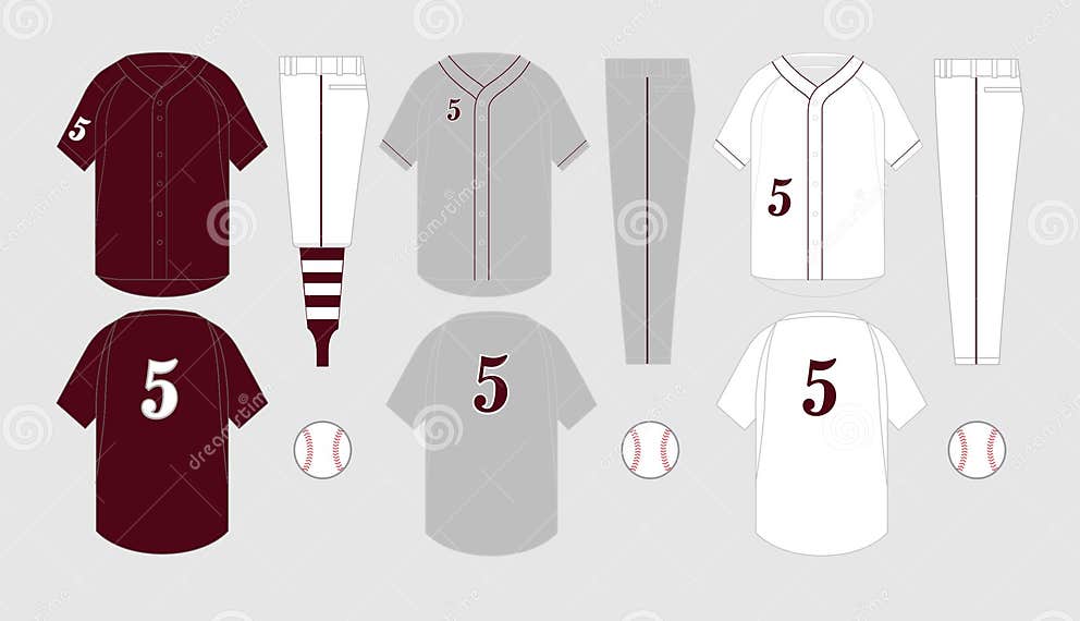 Baseball jersey templates stock vector. Illustration of styles - 78714023