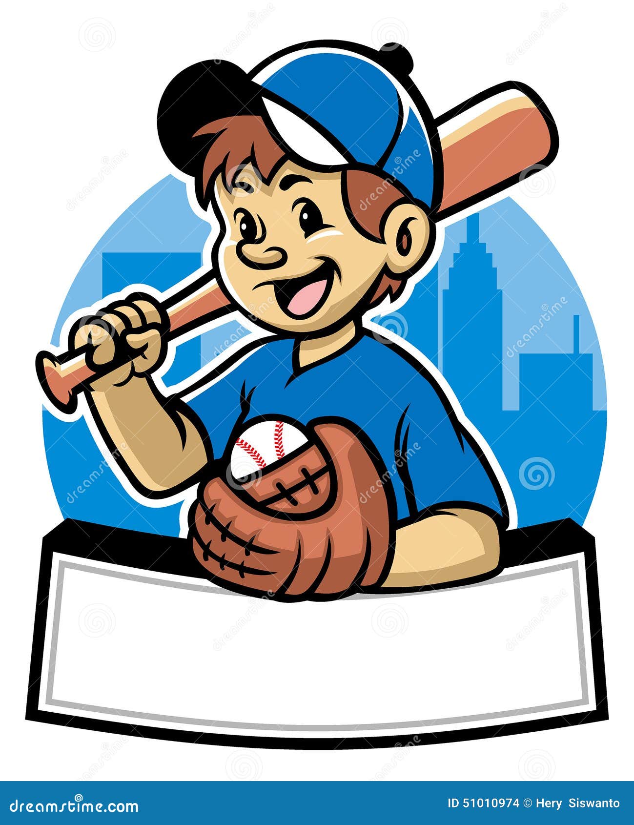 Baseball kid stock vector. Illustration of strike, mascot - 51010974