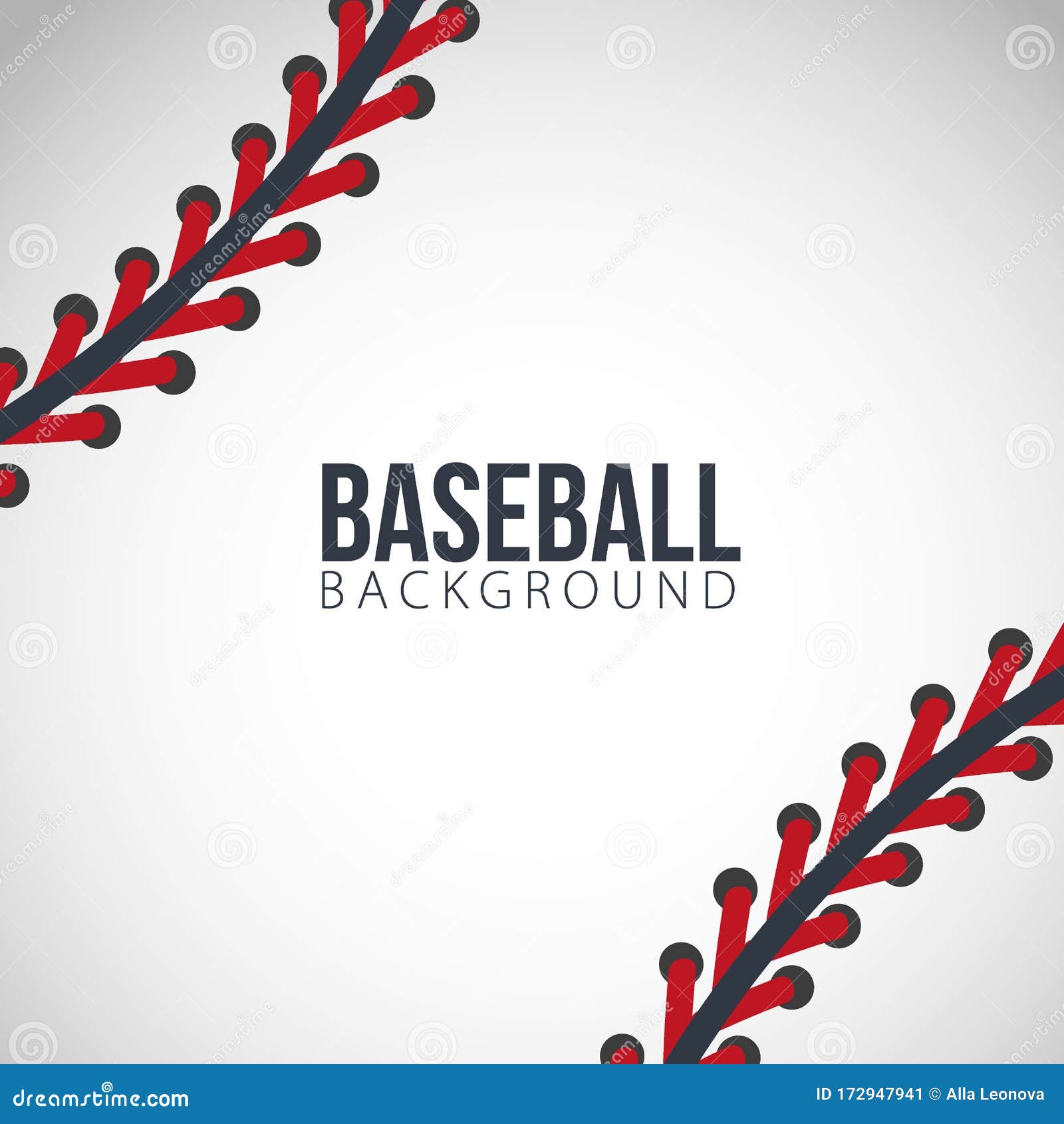 Baseball Lace Background on a White Background. Vector Illustration ...