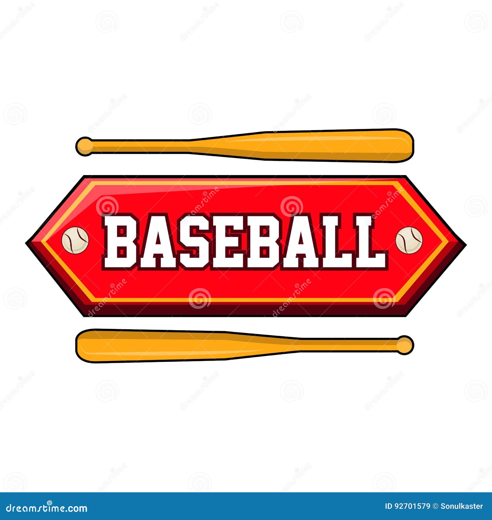 Baseball logo with bats stock vector. Illustration of wood - 92701579