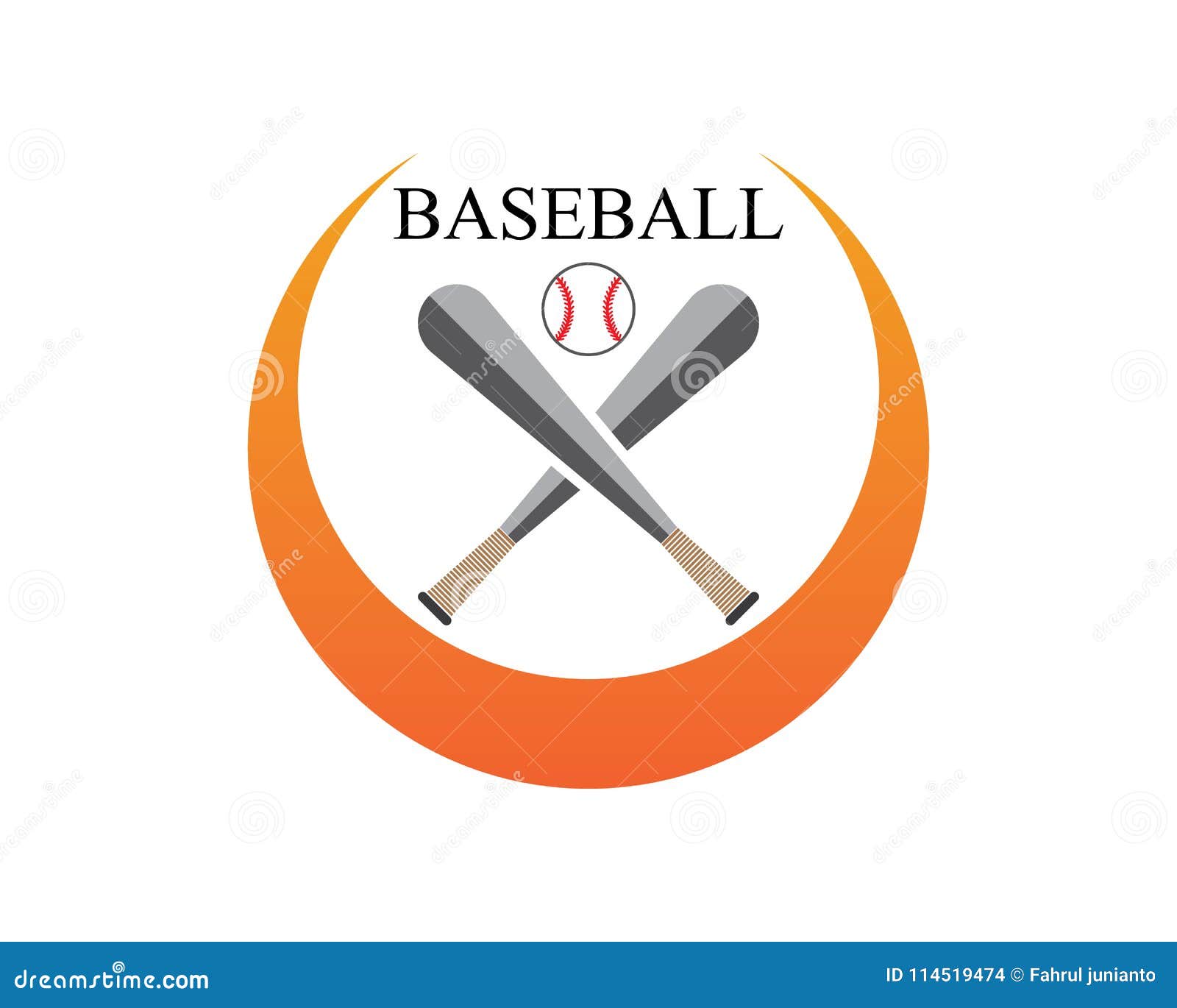 Baseball Logo Design Template Stock Vector - Illustration of design ...