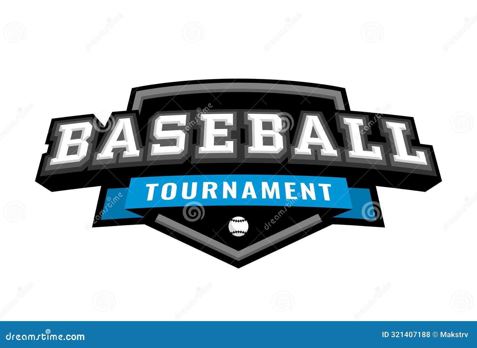Baseball logo, emblem. stock vector. Illustration of ball - 321407188