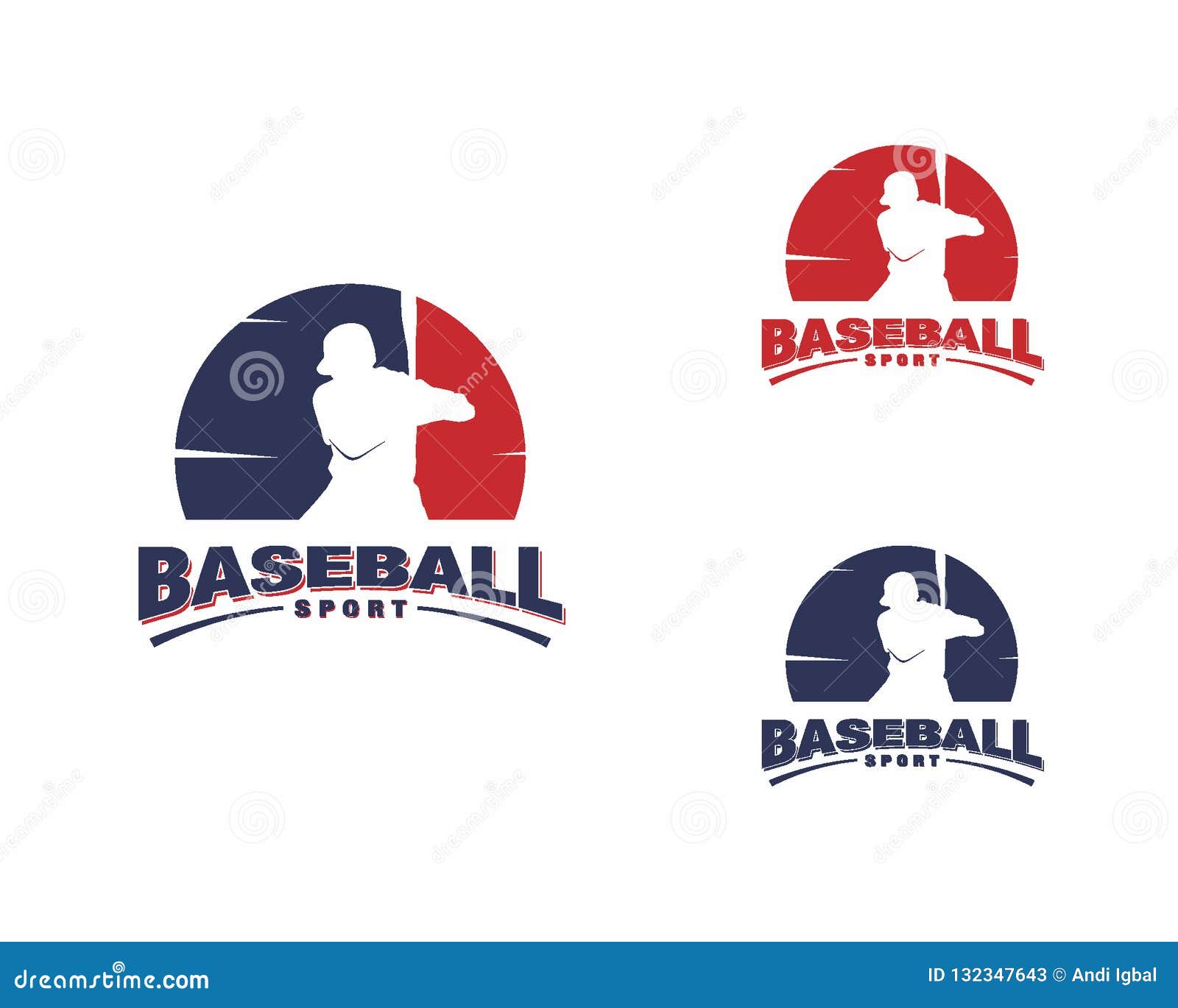 Baseball Logo Vector Design Concept, Negative Space Logo, Sport Logo ...