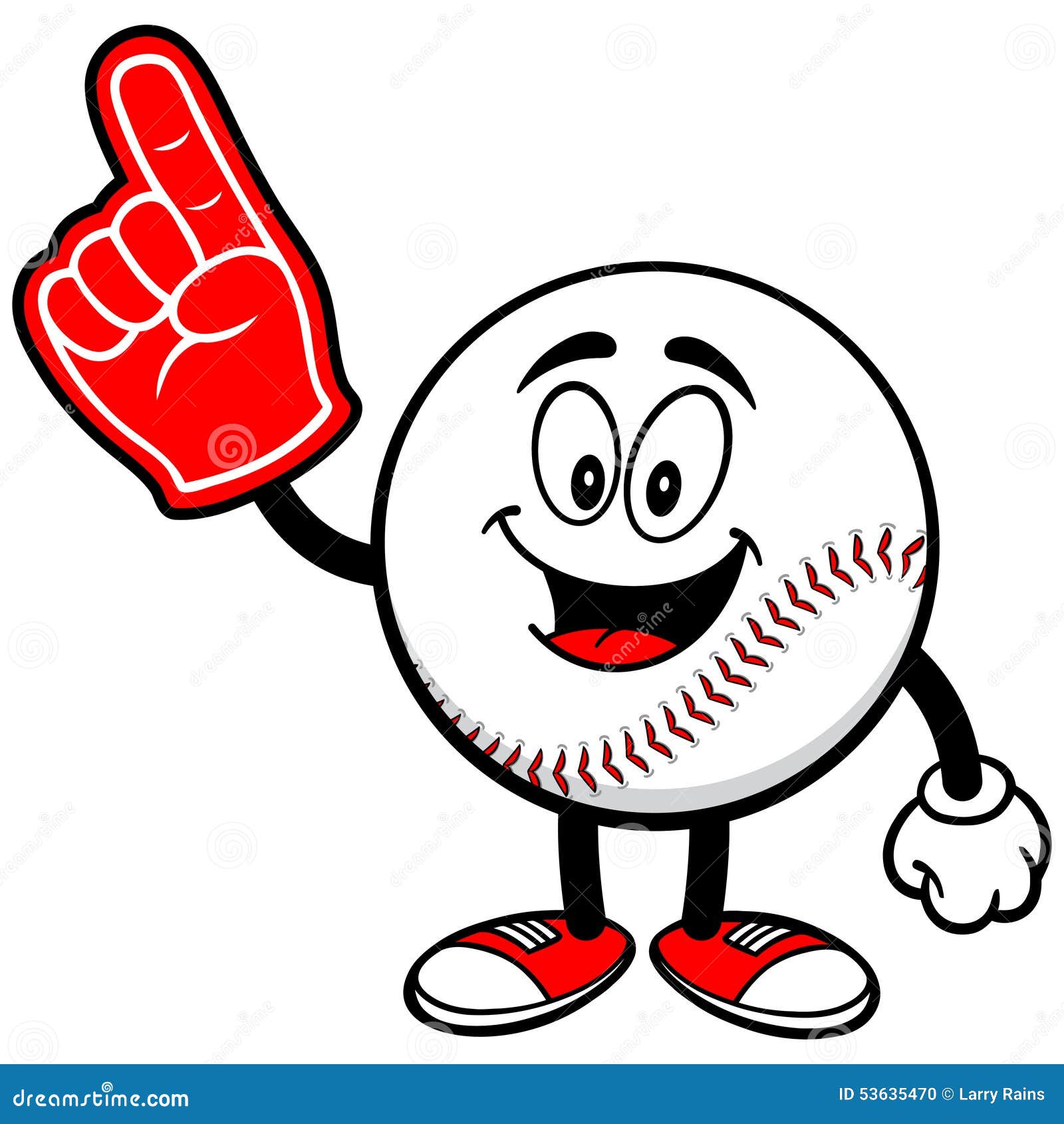 Foam Finger Cereal Box Isolated With The Cartoons Royalty Free