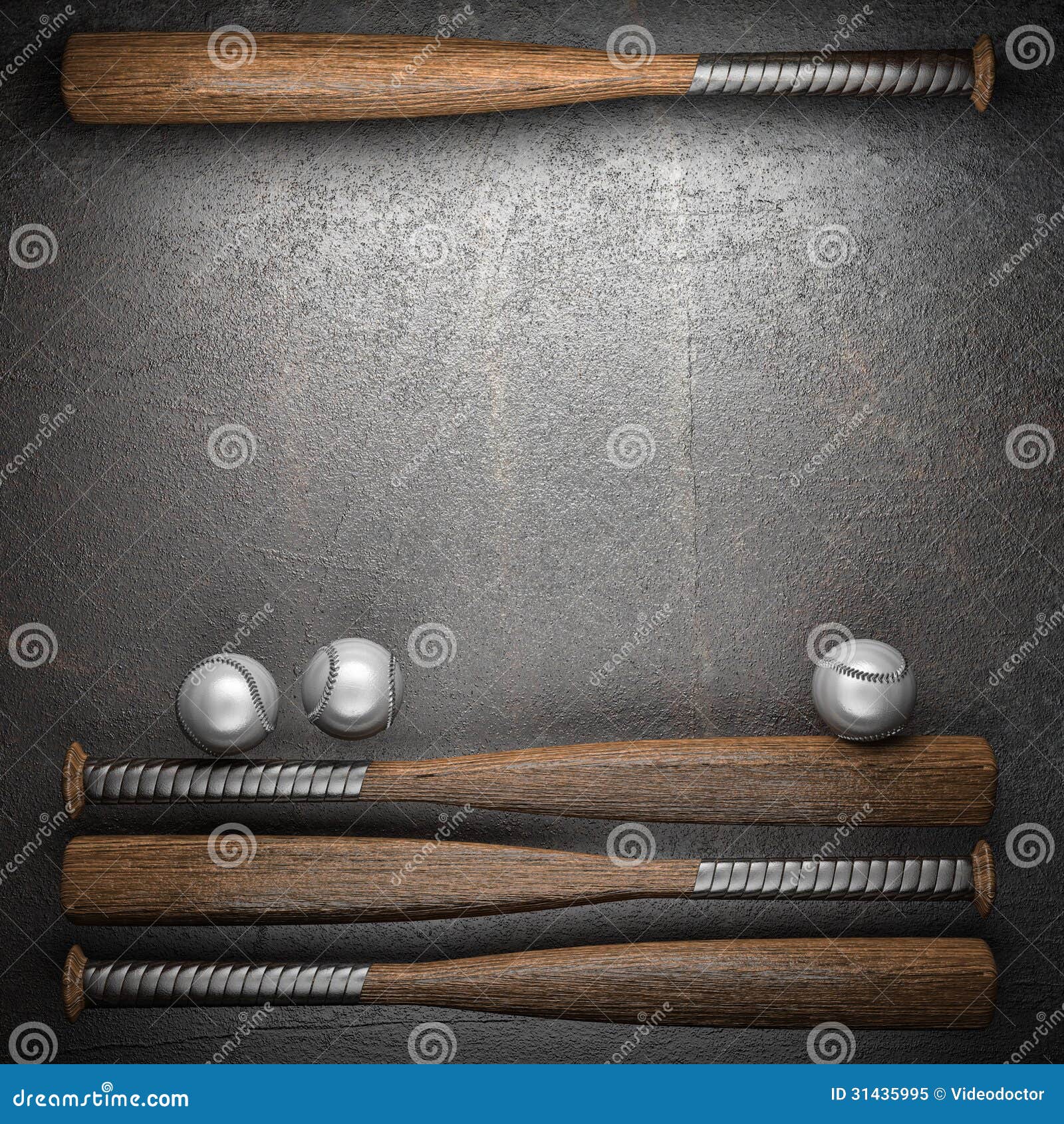 Baseball and metal wall stock illustration. Illustration of recreation ...