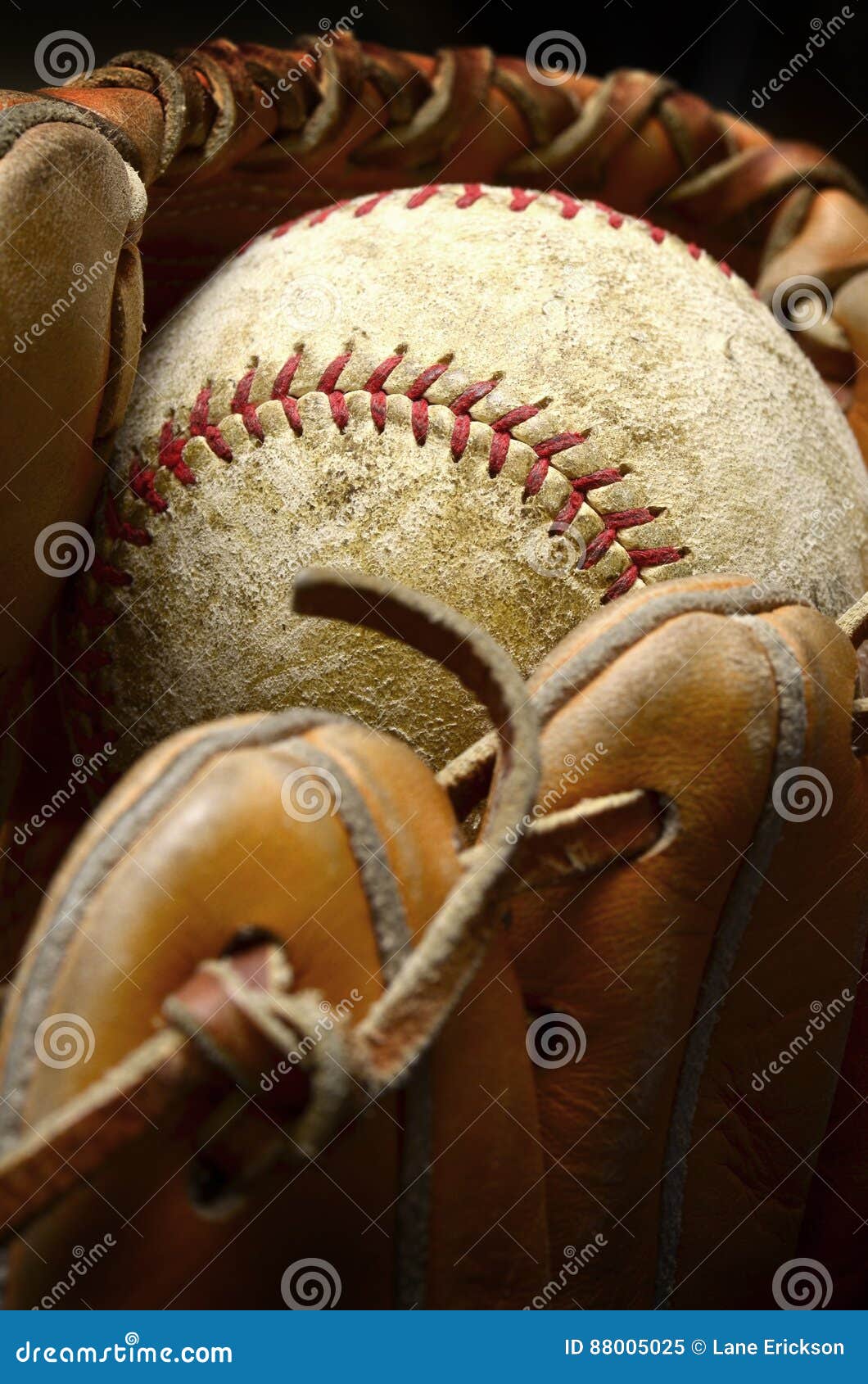 Baseball Mitt and Ball stock image. Image of grunge, equipment - 88005025