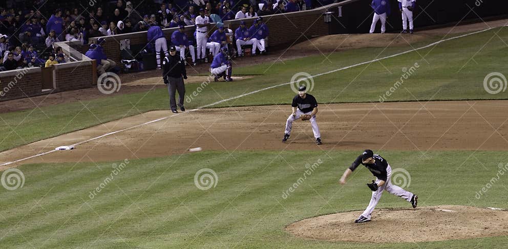 Baseball - MLB Pitcher Throwing Ball Editorial Stock Image - Image of ...