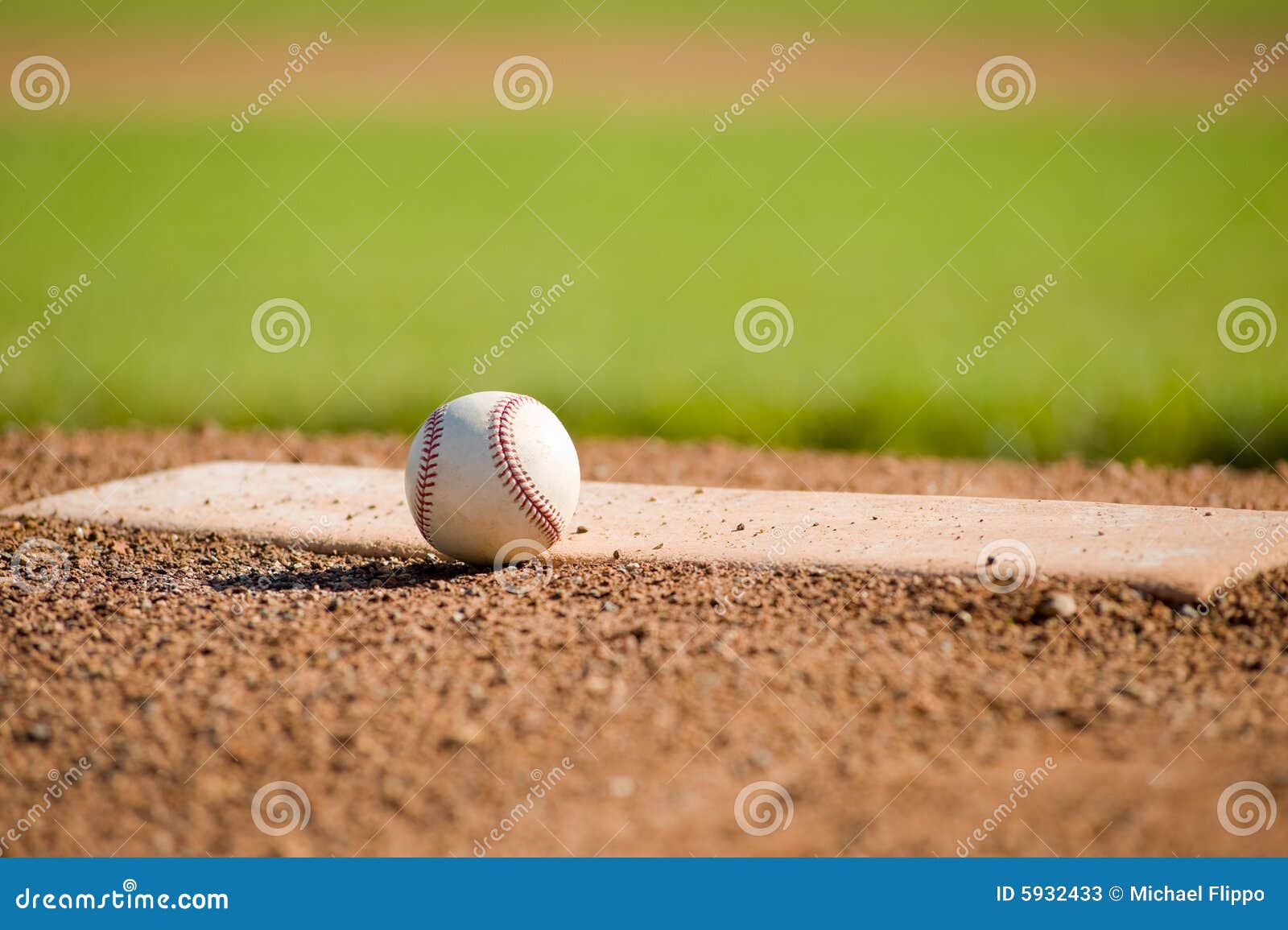 Baseball on Mound stock image. Image of compete, pitcher - 5932433