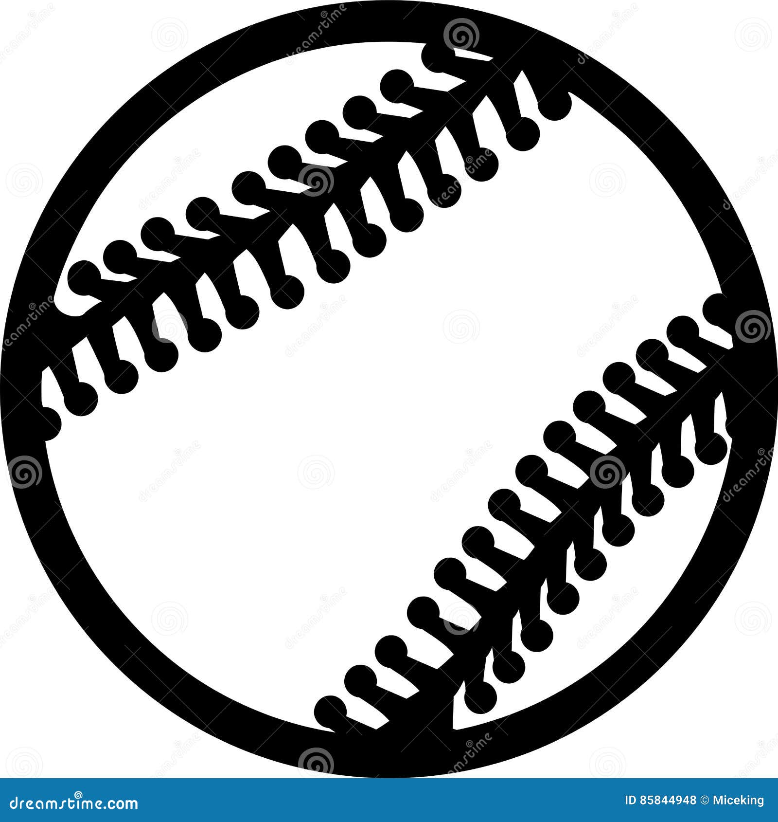 Baseball Outline Lines stock vector. Illustration of pitch - 85844948